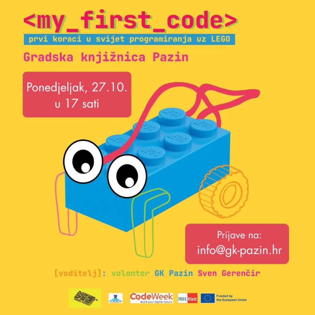 Gradska knjižnica Pazin » Blog Archive » Dodatni termin za “My First ...